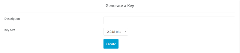 Create Private Key Webuzo 8008