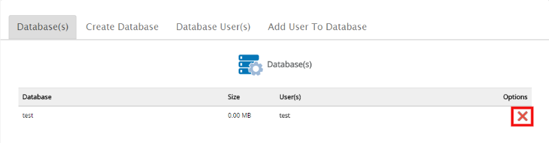 Manage Databases – Webuzo