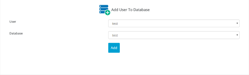 Assign Database Privileges Webuzo