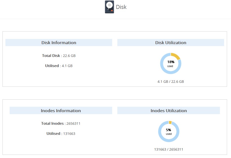Server Information – Webuzo