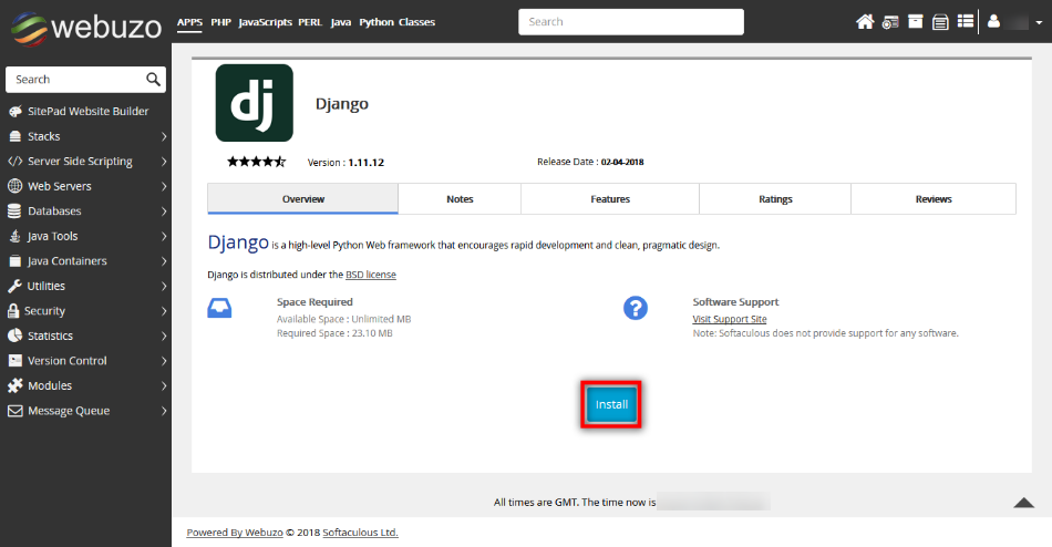 How to configure Django – Webuzo