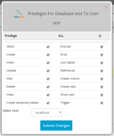 Manage Databases – Webuzo