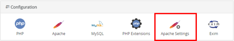 Webserver Module Configuration Webuzo