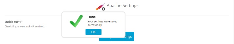 Webserver Module Configuration Webuzo