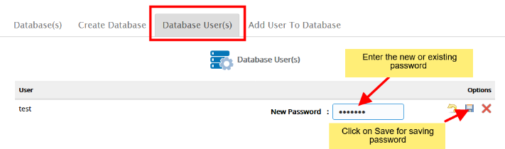 Change Database Password – Webuzo