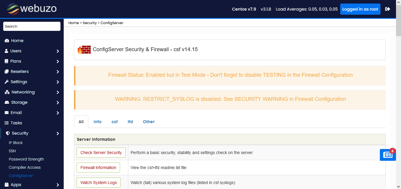 Webuzo 3.1.8 Launched – Webuzo