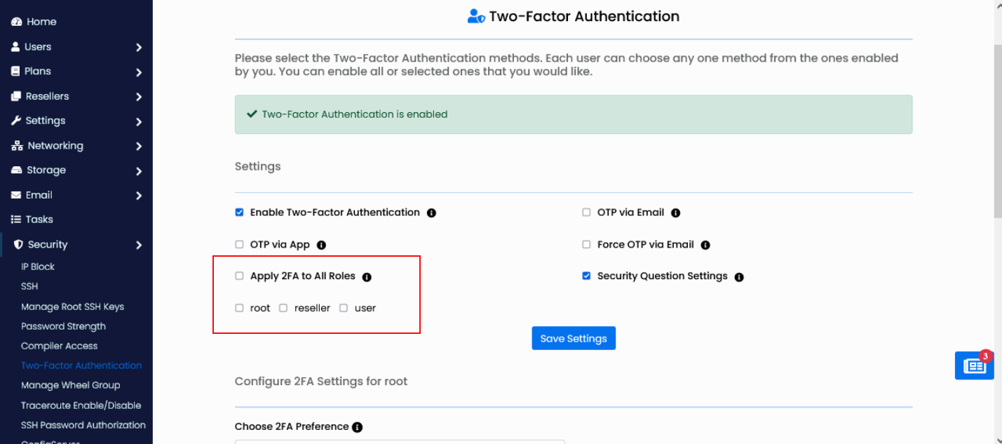 Two-Factor Authentication – Webuzo