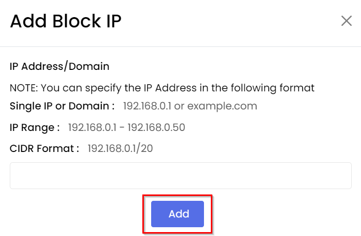 IP Block – Webuzo