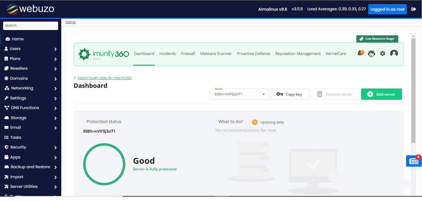 Install Imunify360 – Webuzo Install Imunify360 – Webuzo