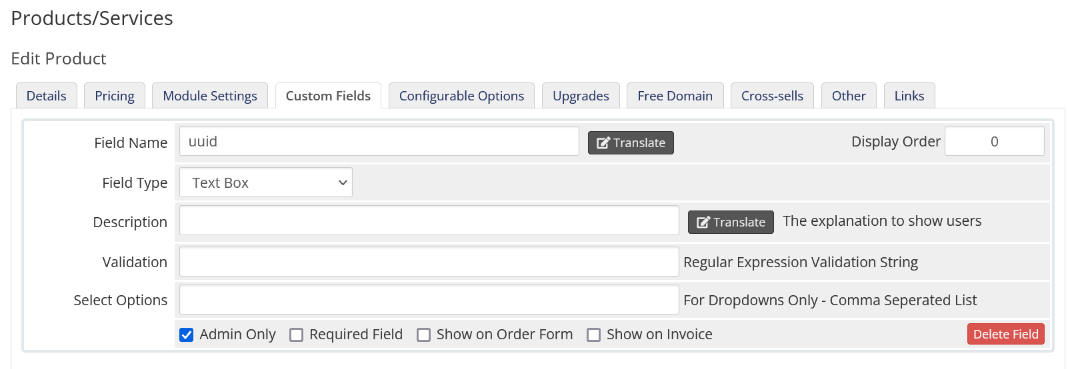 WHMCS Shared Hosting Module – Webuzo
